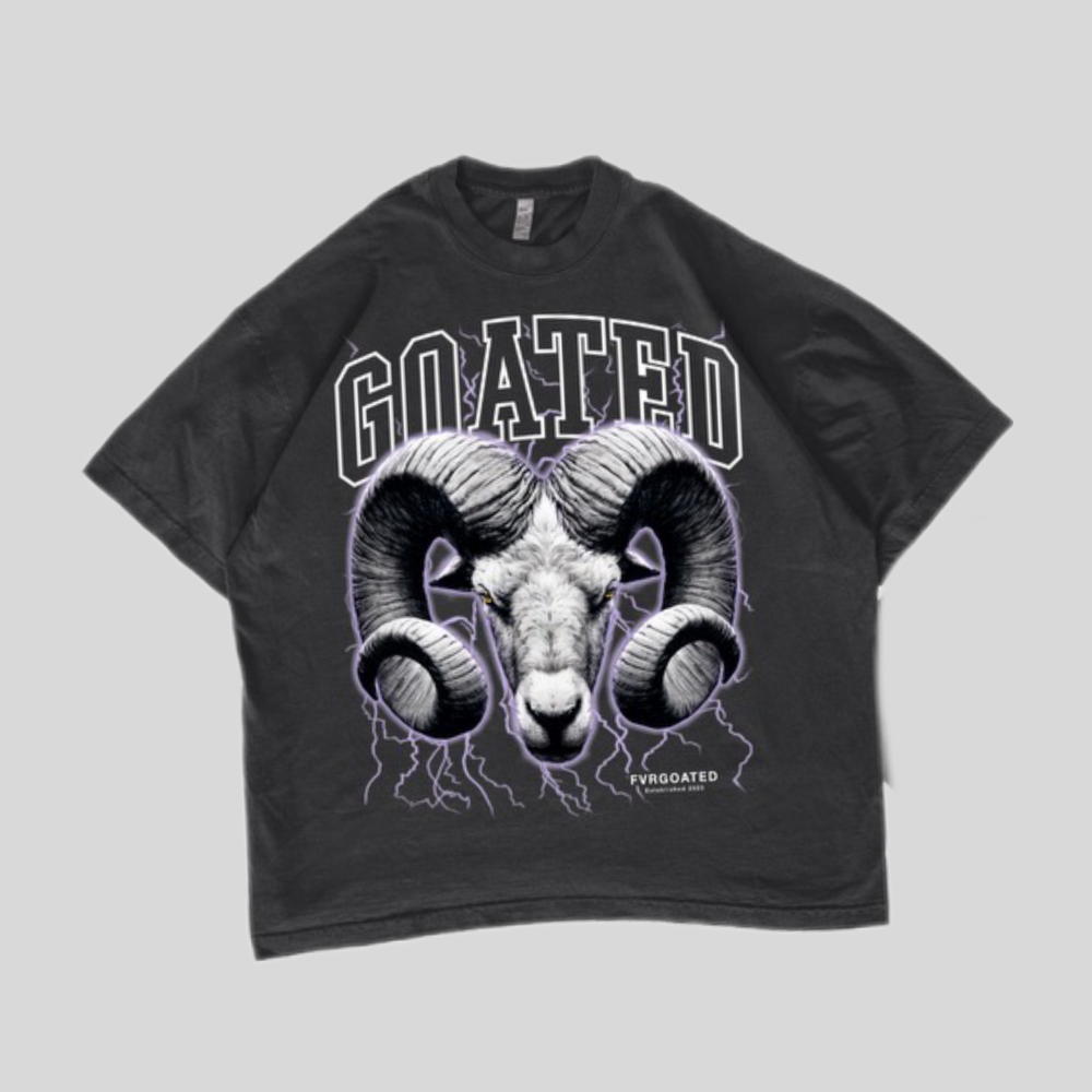 Graphic Goated T Shirt - Dark Grey – fvrgoated